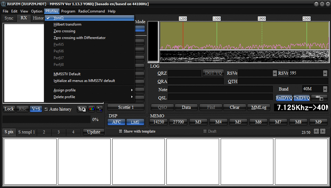 MMSSTV YONIQ V. 1.13.3 – IU1PZM